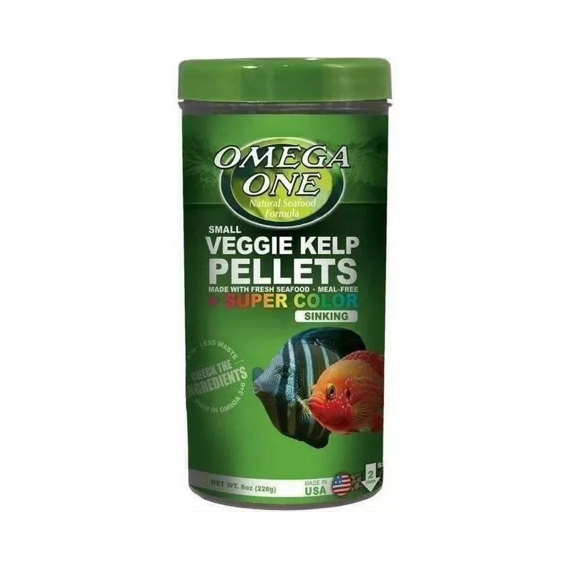 Veggie Kelp Pellets 226gr Gránulos Pequeños Peces Herbívoros