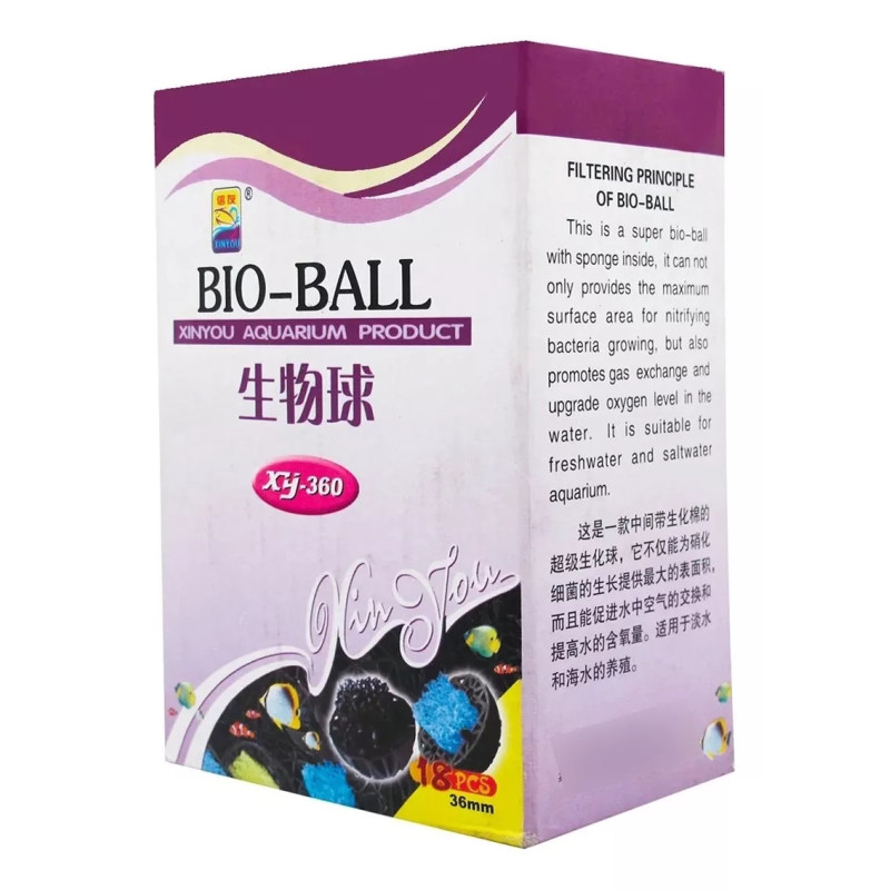 Biobolas 36mm Filtración Agua Filtro Acuario Pecera Peces