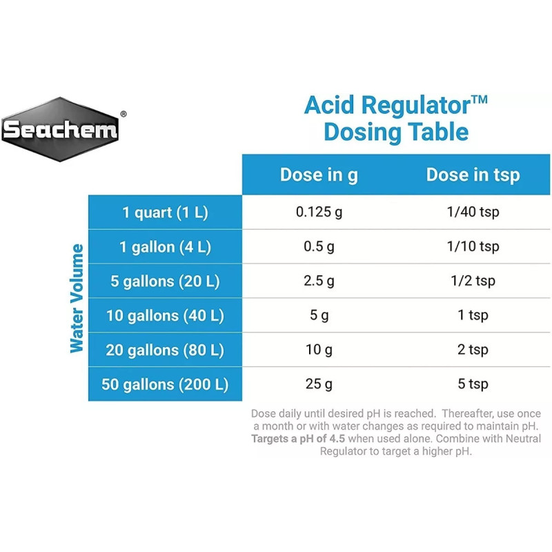 Acid Regulator 50gr Ajustador Regulador Ph Acuario Peces